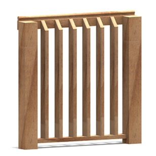 Timber Infill Panel - Playco New Zealand Playgrounds
