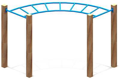 Monkey Bar Wave - Playco New Zealand Playgrounds