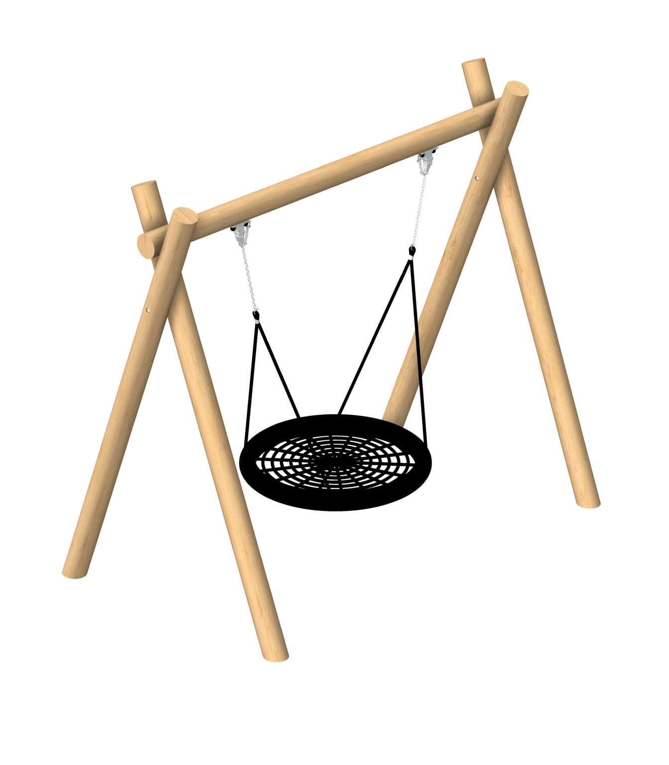 Timber Basket Swing - Playco New Zealand Playgrounds