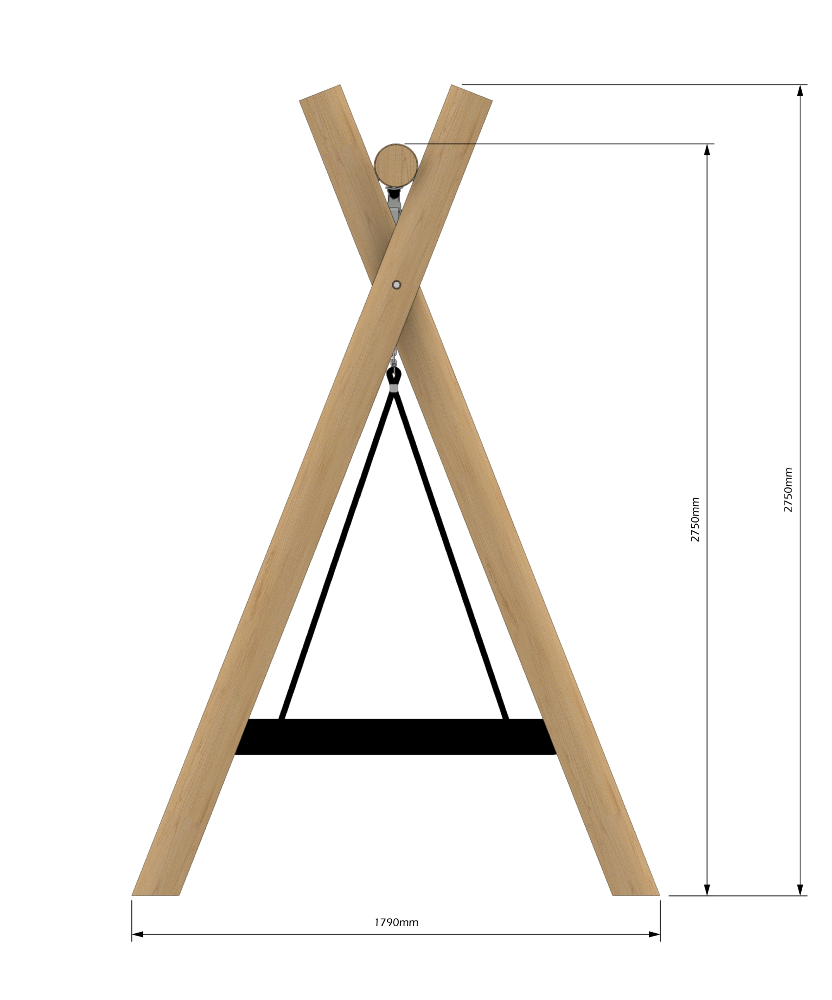 Timber Basket Swing - Playco New Zealand Playgrounds